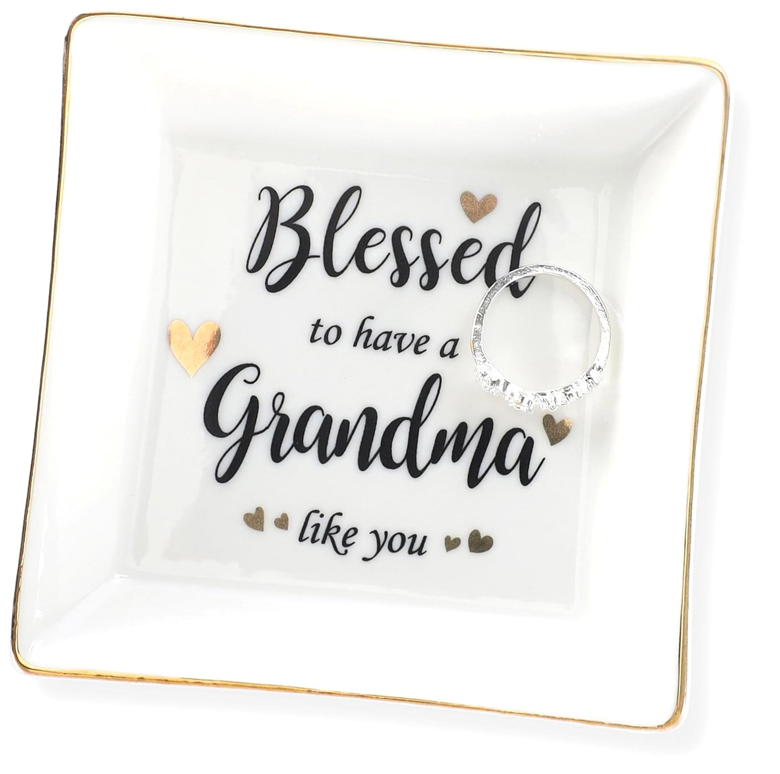 Hotbar SMILE Ceramic Dish Jewelry Tray for Mother Sister Friends ...