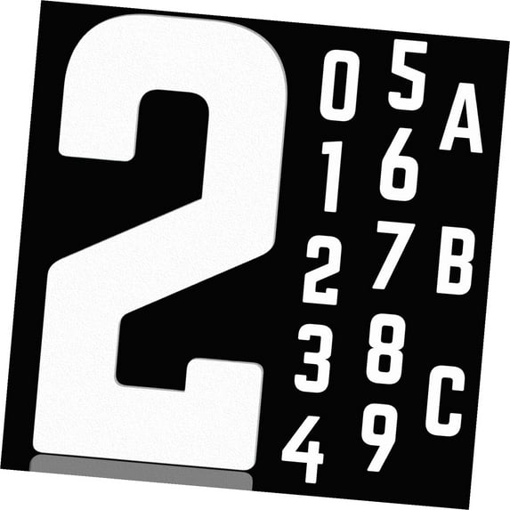 Hotbar Self-adhesive 5 Inch House Numbers, Acrylic House Address ...