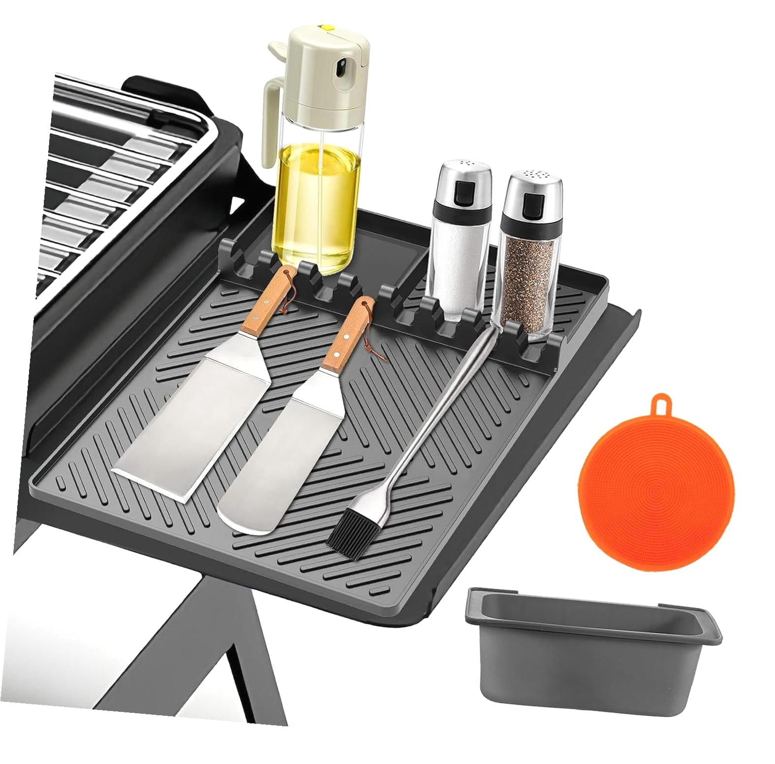 Hotbar Silicone Griddle Tools Mat, Silicone Side Shelf Mat for Grill ...