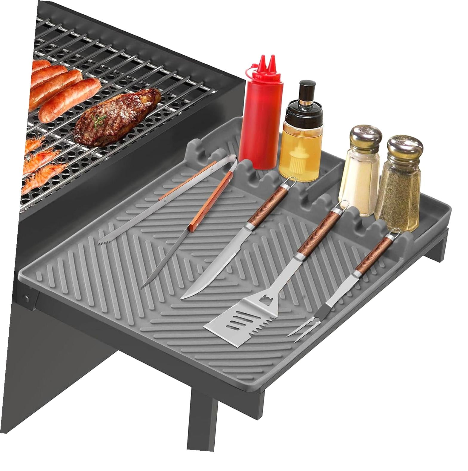 Hotbar Silicone Grill Mat with Drip Pad, Premium Griddle for Grill ...