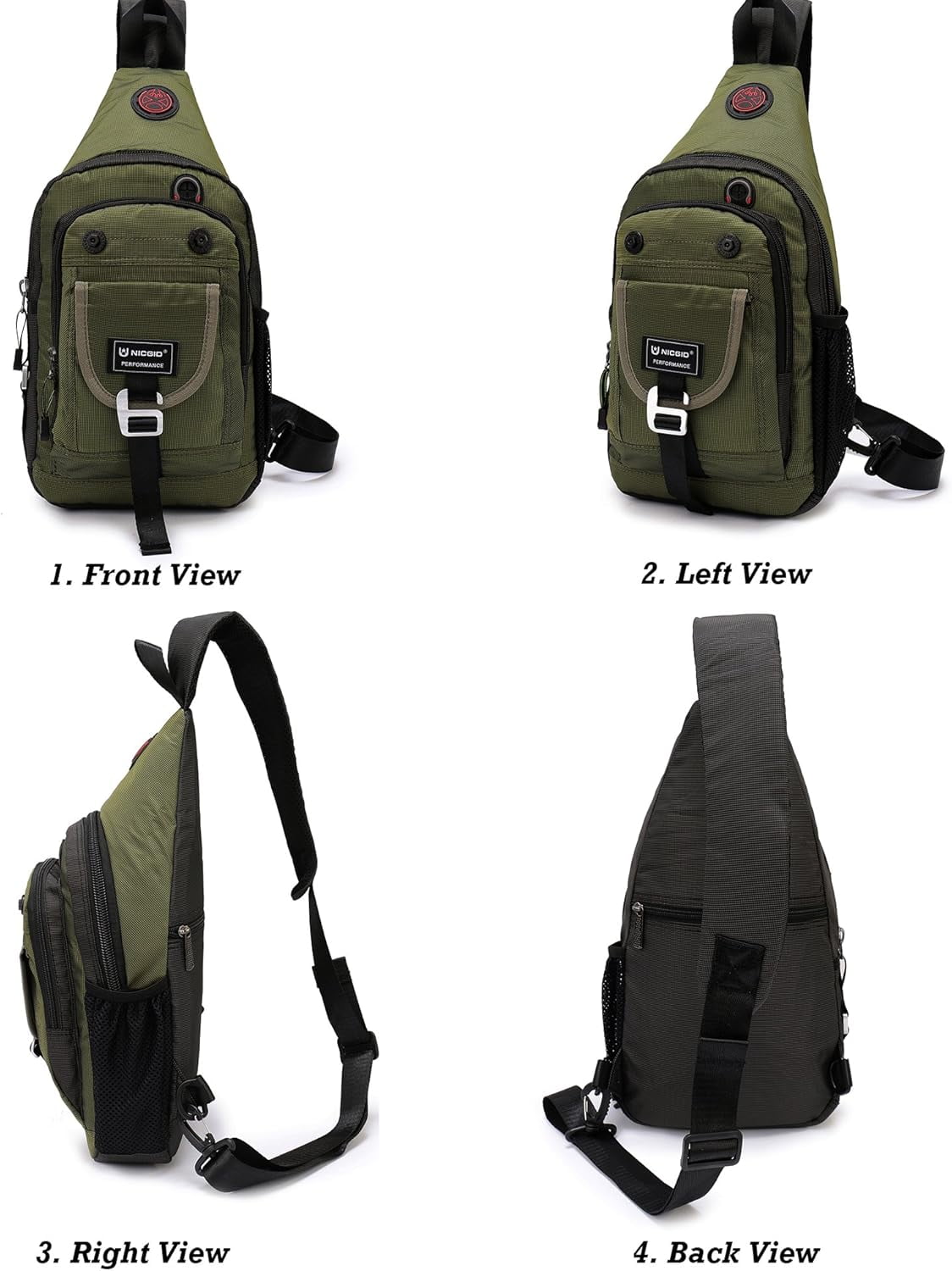 Hotbar Sling Bag Chest Shoulder Backpack Bags for Tablet Laptop Hiking ...