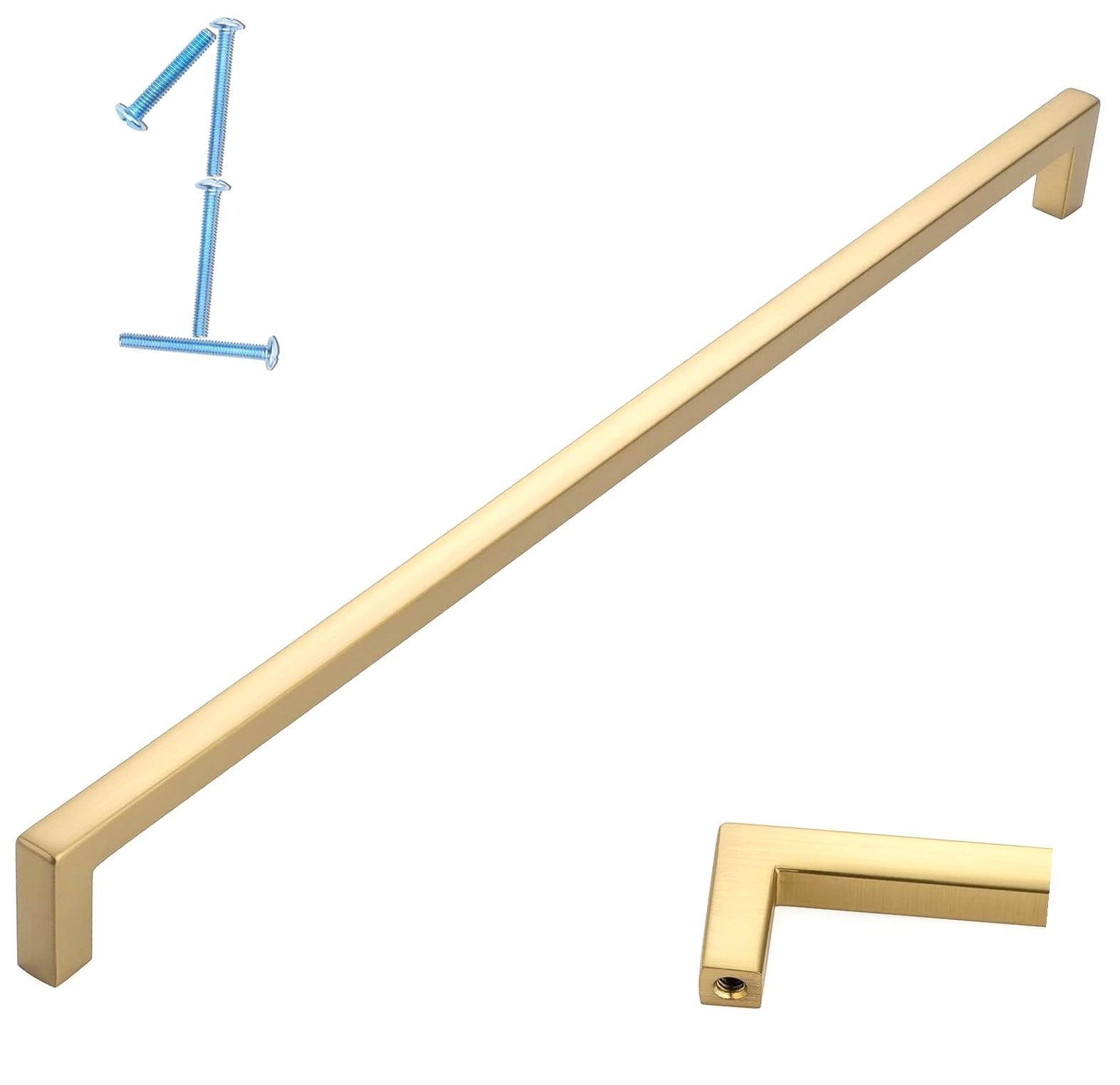 Hotbar Square Cabinet Handle Furniture Pull, 12.6 Inch/320mm Screw Hole ...