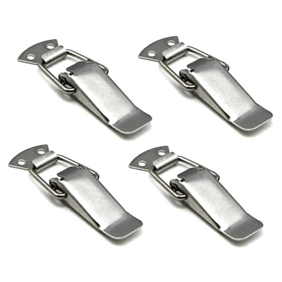 Hotbar Steel Loaded Toggle, Silver Catch Hasp Clip Lock for Cabinet ...