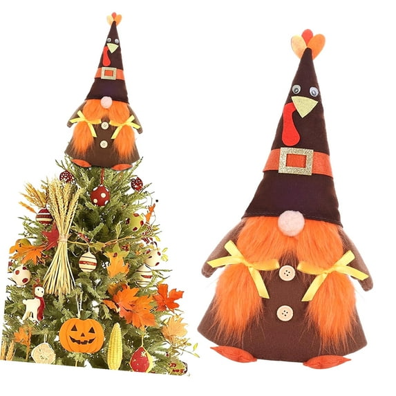 Hotbar Thanksgiving Tree Topper 14.7 Inches Large Fall Turkey Tree ...