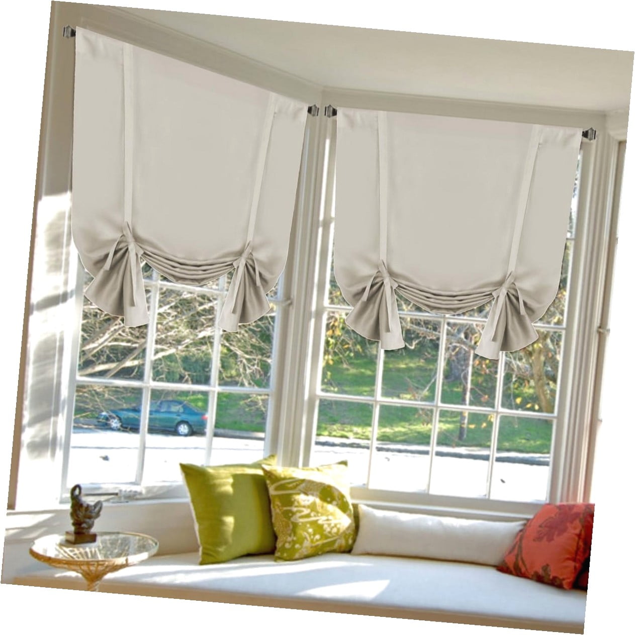 Hotbar VERSAILTEX Tie Curtain 2 Panels, Thermal Insulated Window Shade ...