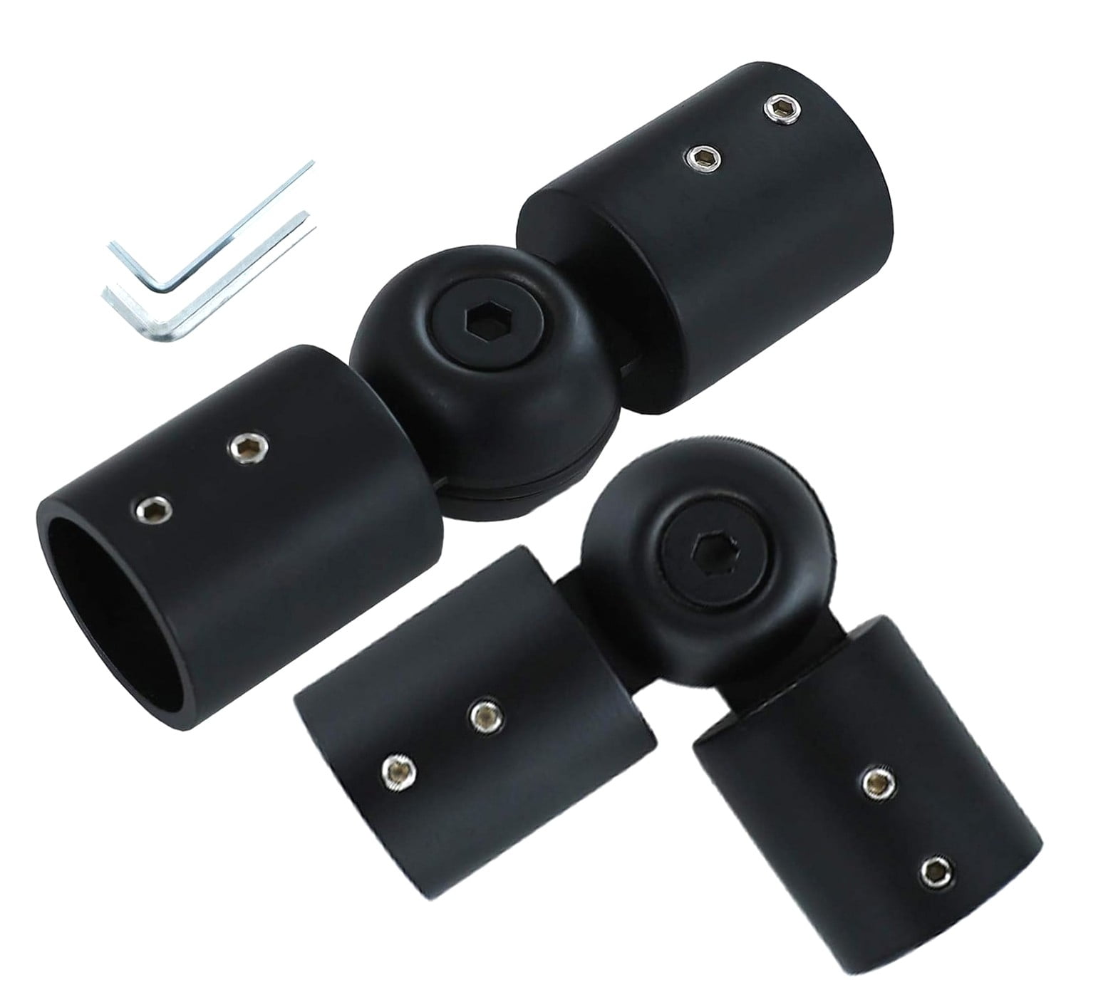 Hotbar Window Corner Curtain Rod Connector Set of 2, Curtain Rod ...