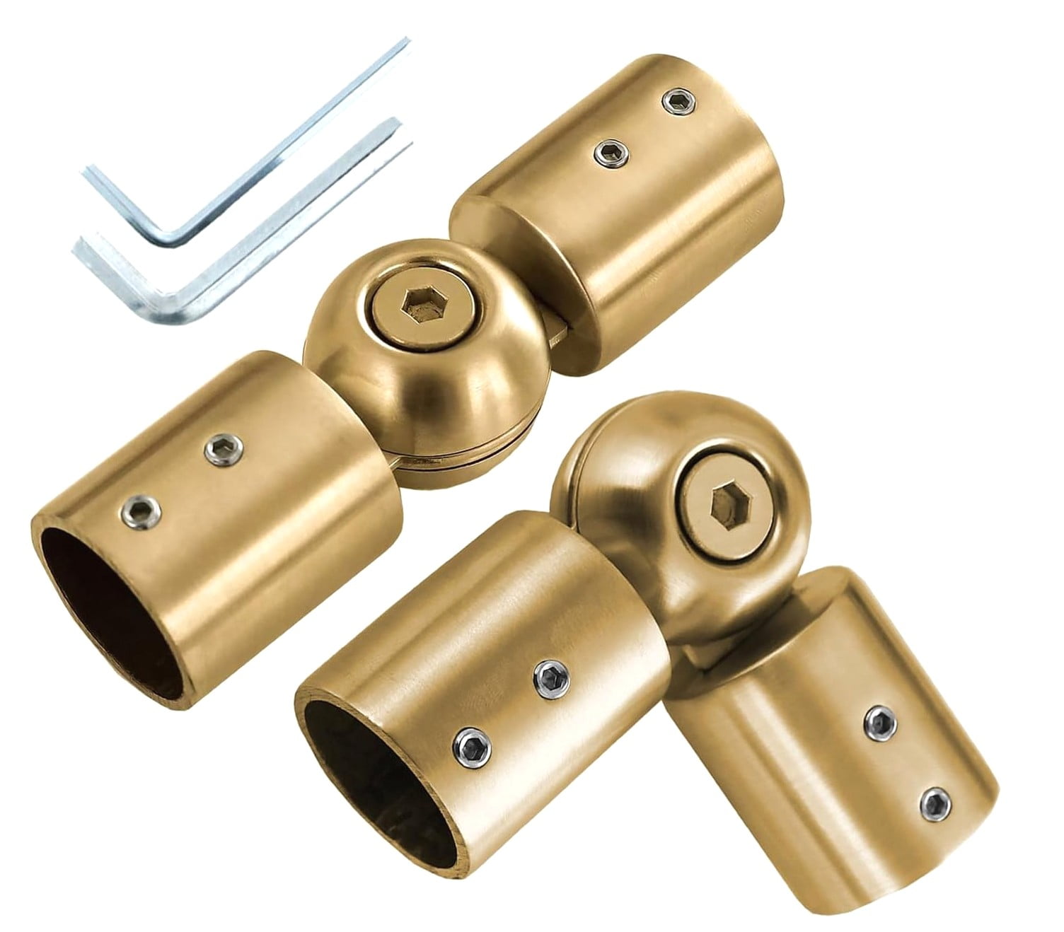 Hotbar Window Corner Curtain Rod Connector Set of 2, Curtains Rods ...