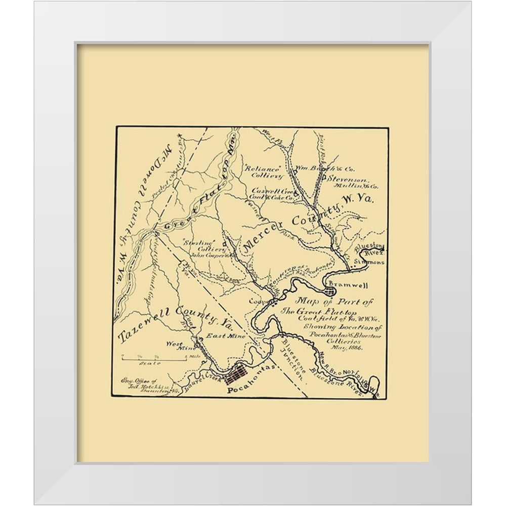 Hotchkiss 12x14 White Modern Wood Framed Museum Art Print Titled - Flat ...