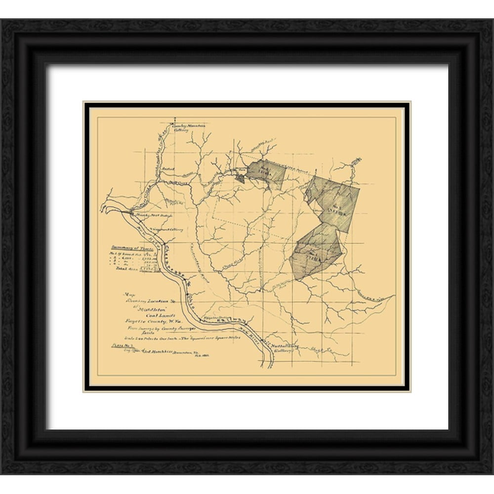 Hotchkiss 13x12 Black Ornate Wood Framed with Double Matting Museum Art ...