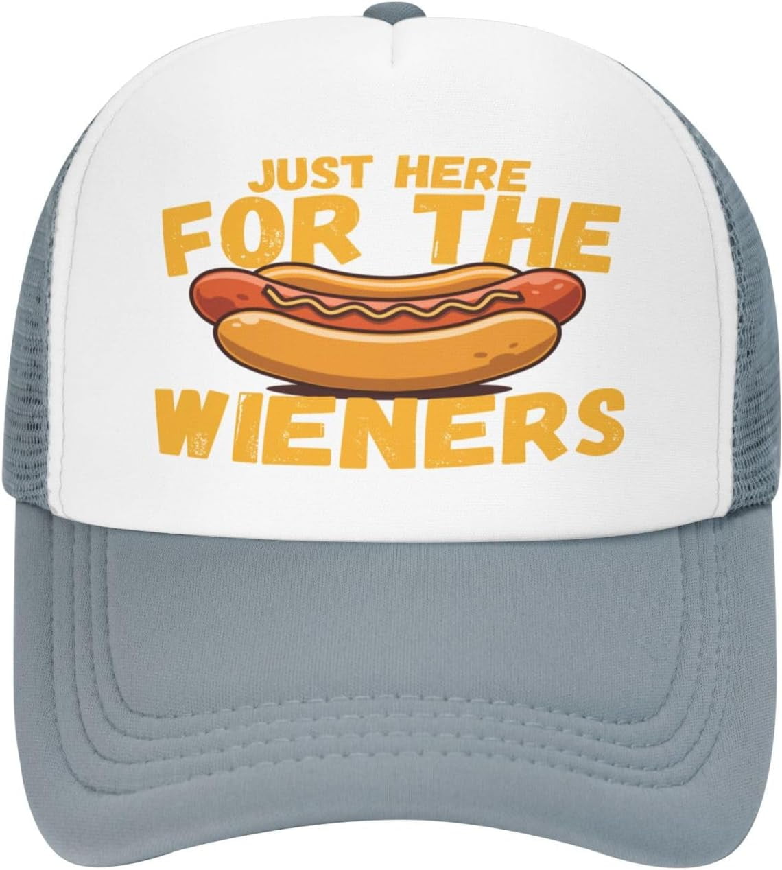 Hotdog Humor Hat – 4th of July Patriotic Trucker Mesh Cap - Walmart.com