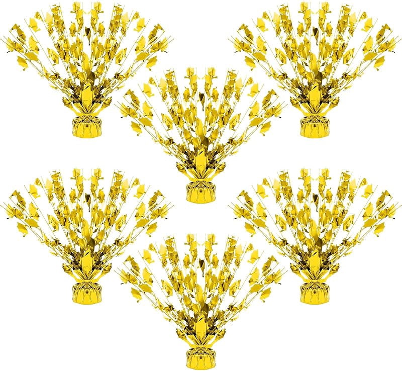 Hoteam 6 Pcs Metallic Graduate Cap Gleam Table Centerpiece Party ...