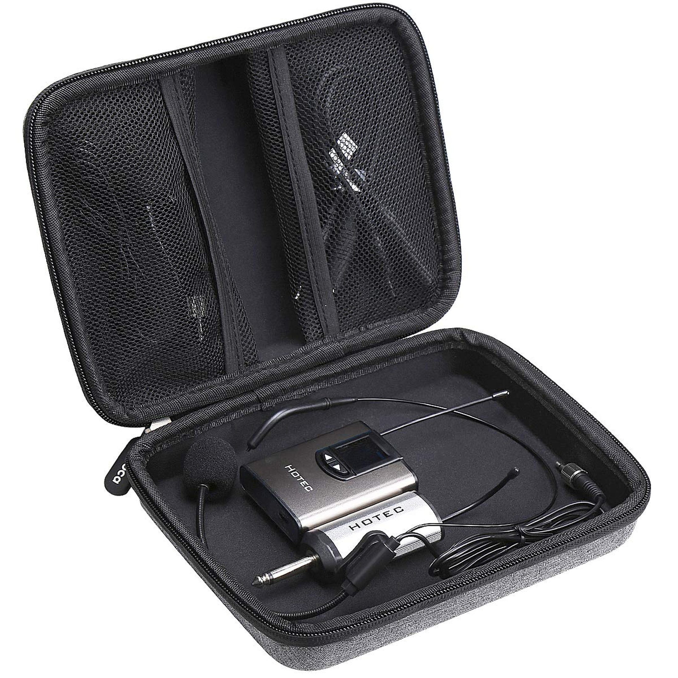 Hotec UHF Wireless Headset Microphone Travel Storage Case - Walmart.com
