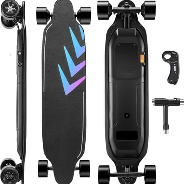 MotoTec 1600W Off Road Electric Skateboard, Dual Motor, Controller ...