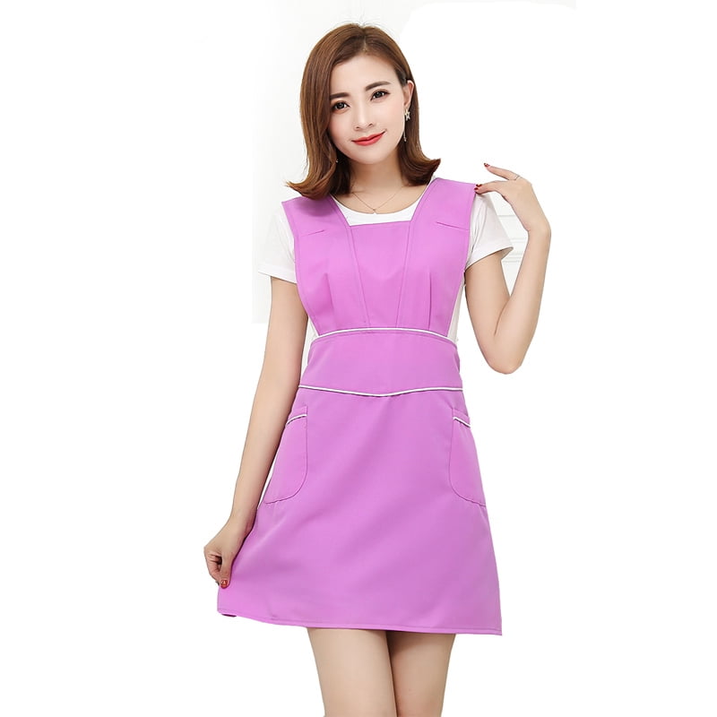 Hotel Coffee Waitress Apron Dress Long Woman Lady Household Work Apron ...