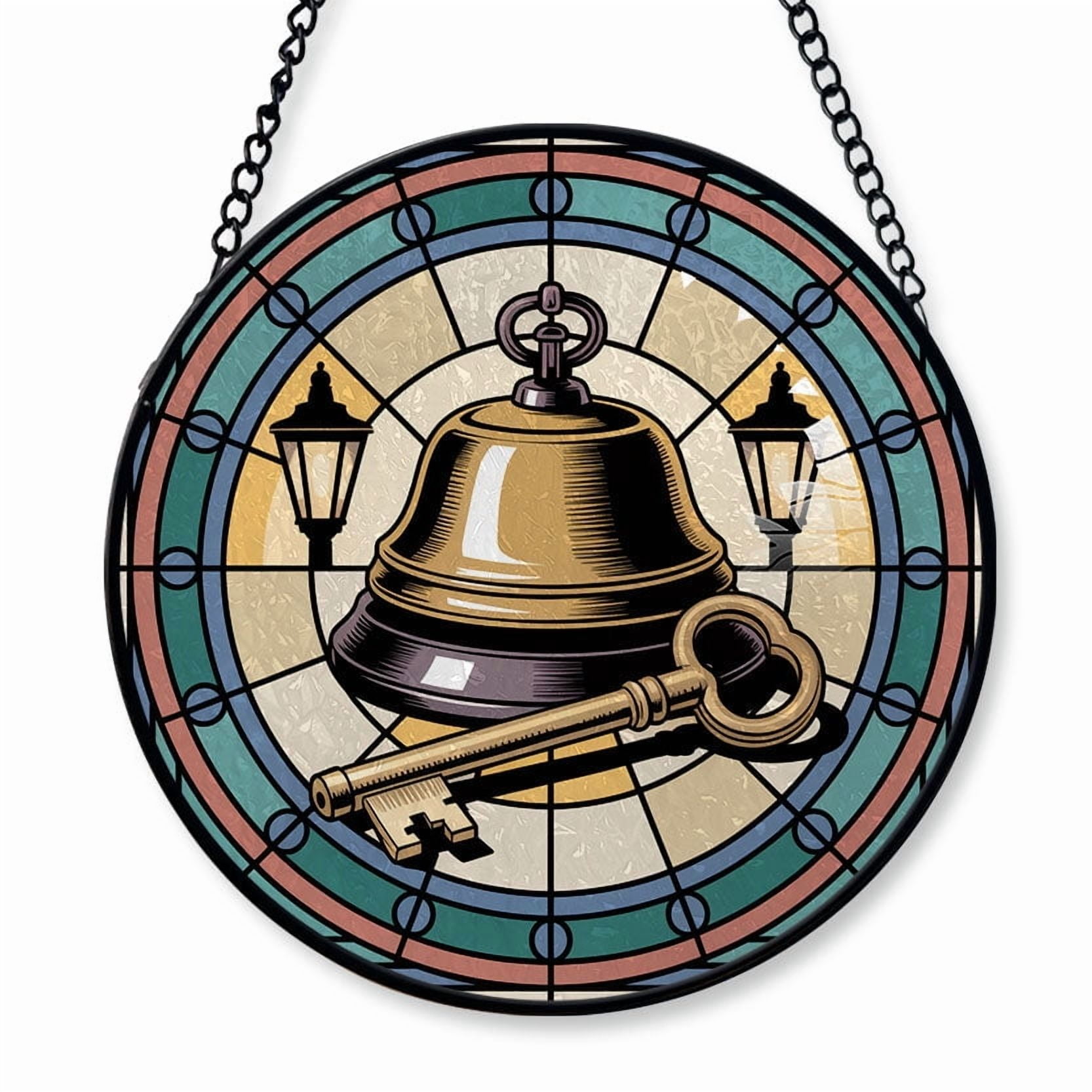 Hotel Concierge Stained Glass Suncatcher Window Hanging – Custom Text ...