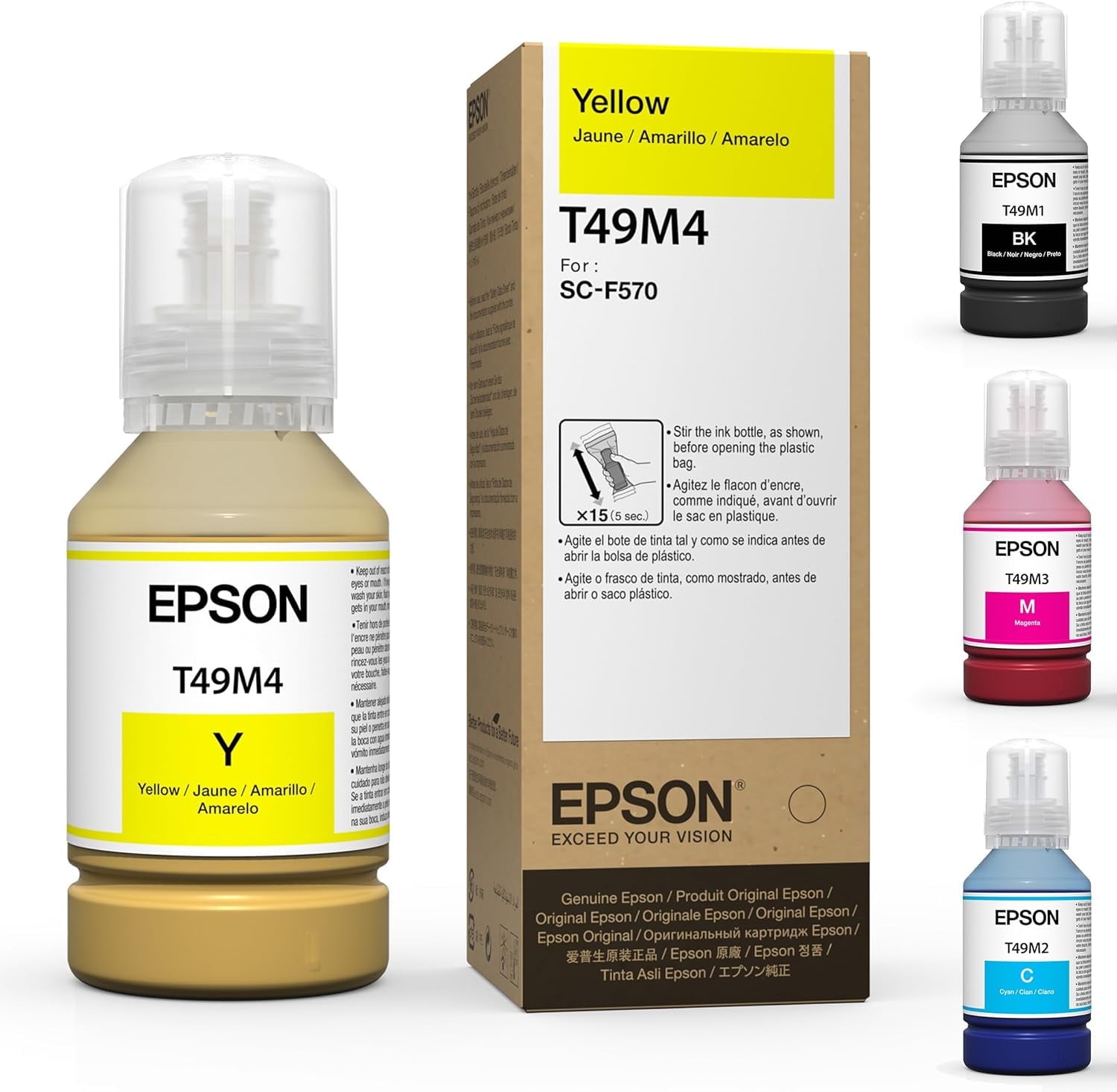 Epson Genuine Dye-Sublimation Ink Refill Bottles for Epson Surecolor ...