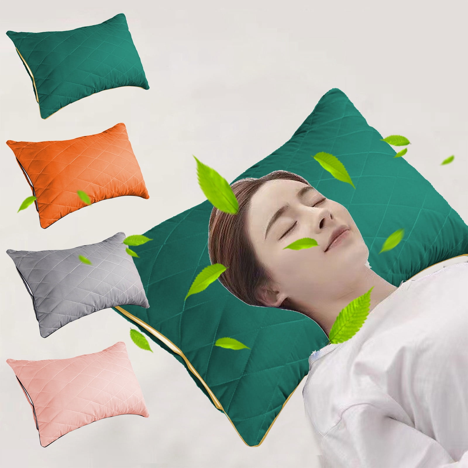 Hotel-Grade Down Pillow Core, Soft & Supportive White Velvet Fill ...