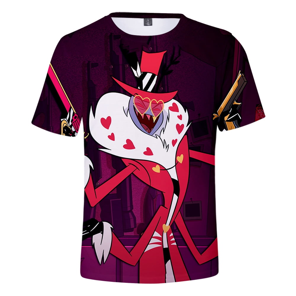 Hotel Hazbin Merch T-shirt Summer 2024 Popular Graphics 3d Printed O ...