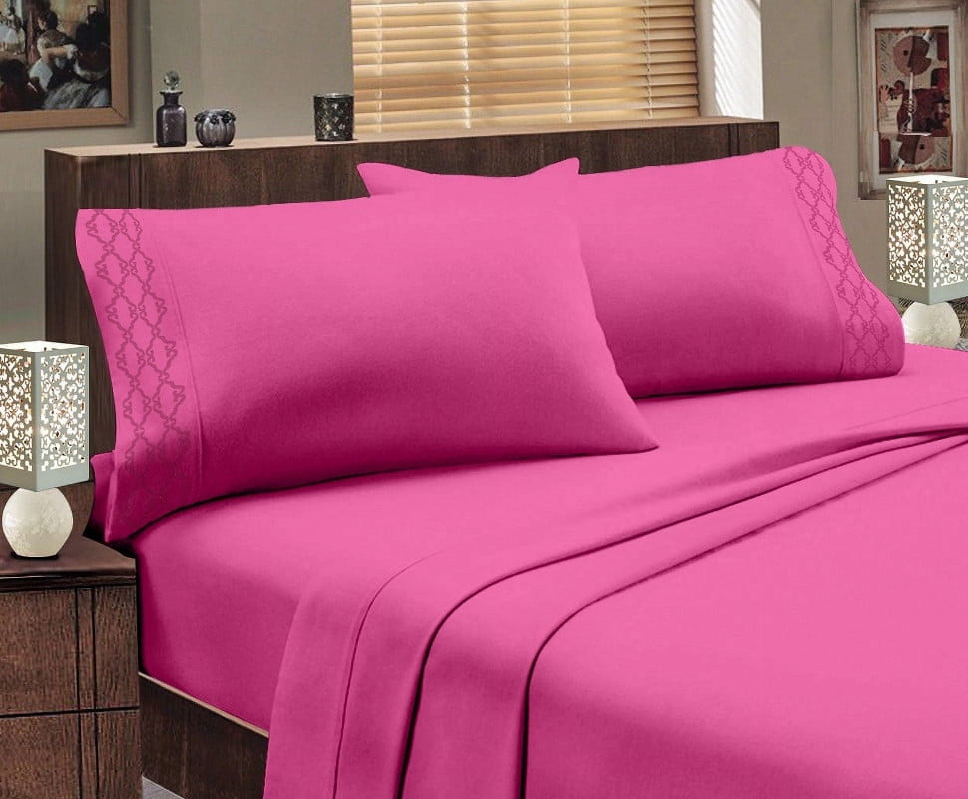 Hotel Luxurious Queen Size 4pc Extra Soft Sheet Set - Deep Pocket ...