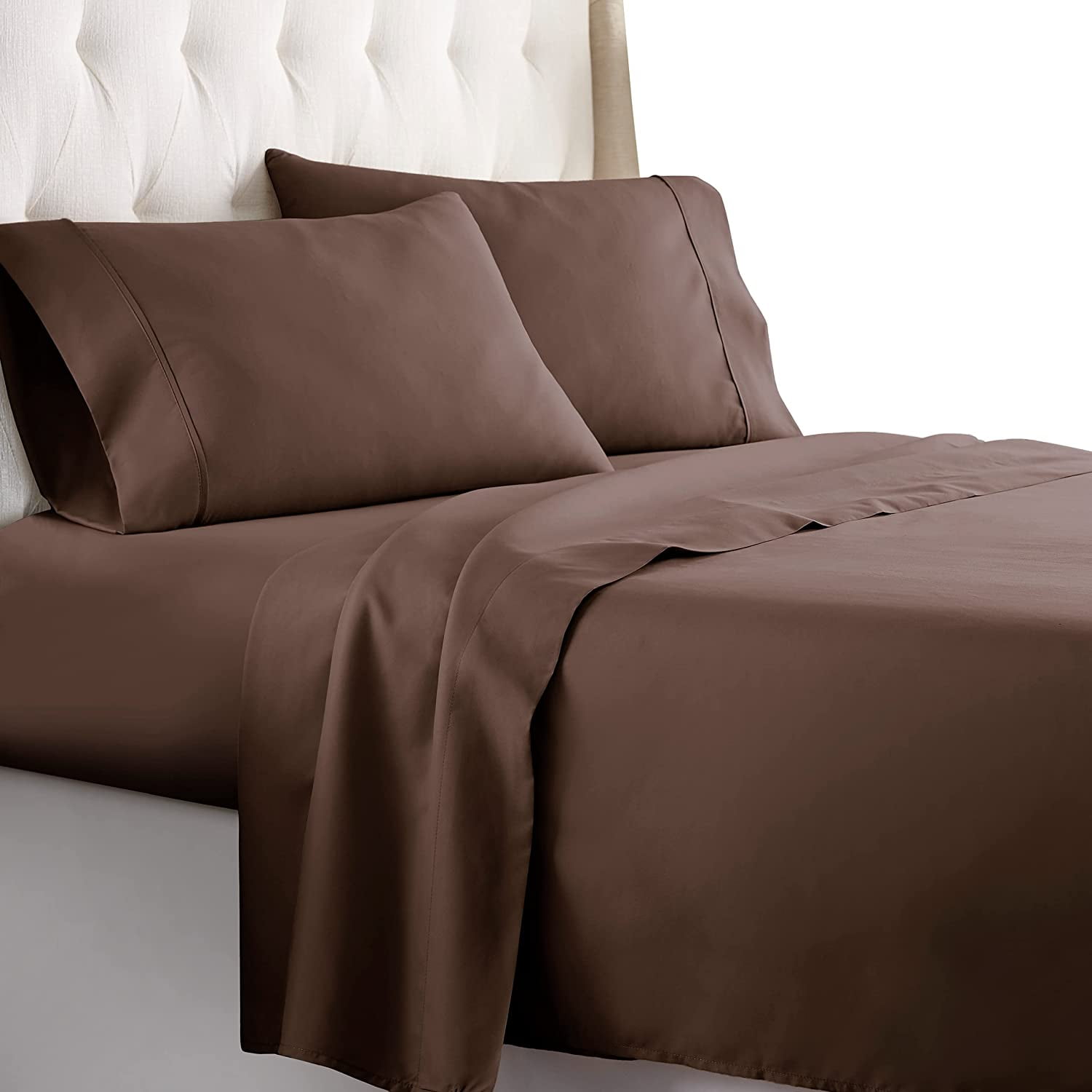 H C Collection Queen Bed Sheet And Pillowcase Set 1800 Series Double