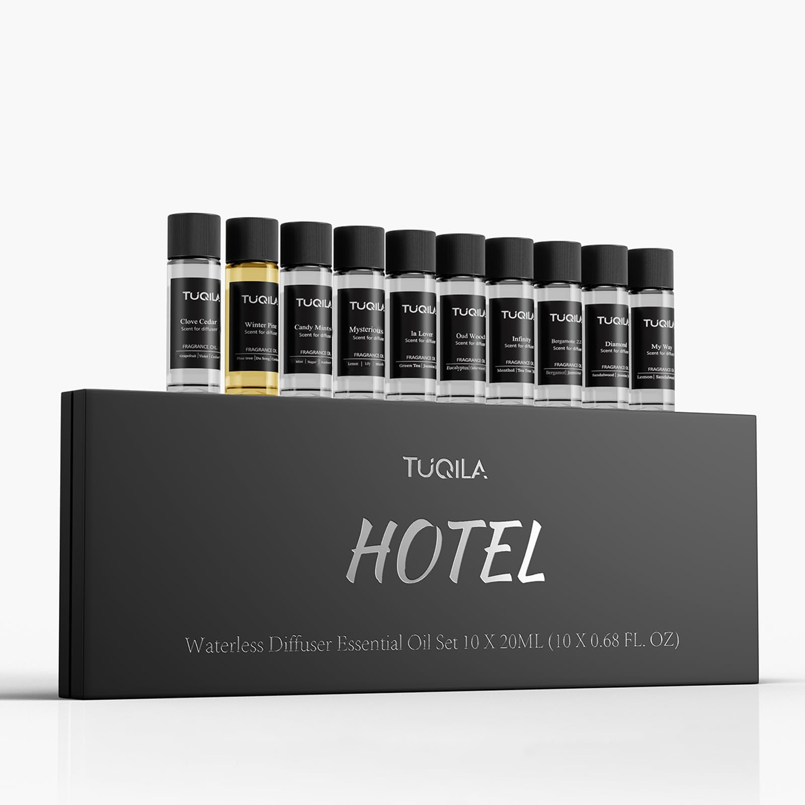 Hotel Luxury Waterless Diffuser Essential Oil Set(10x 20mL), Aroma ...