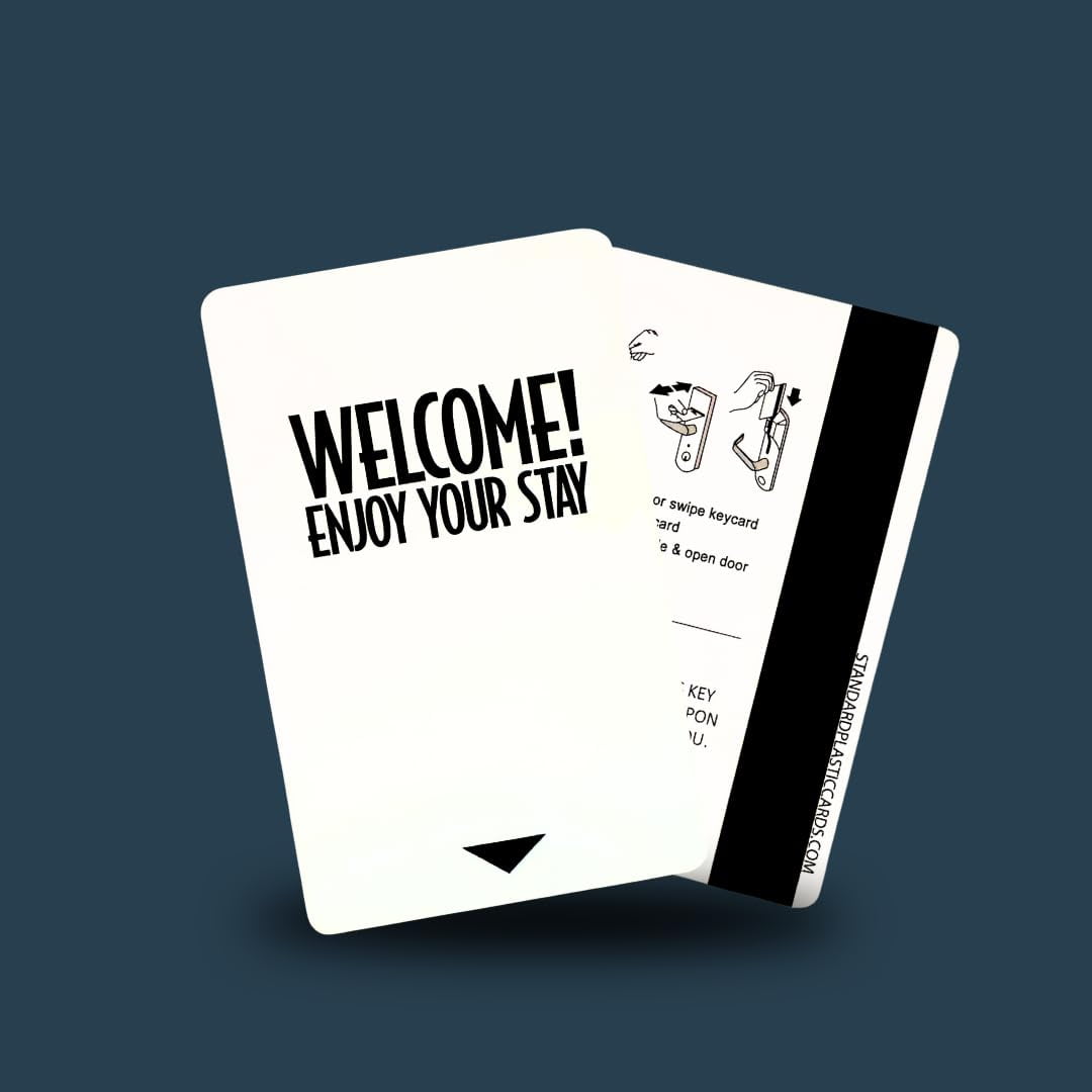 Hotel & Motel Key Magnetic Stripe Key Cards (500) - "Welcome! Enjoy ...