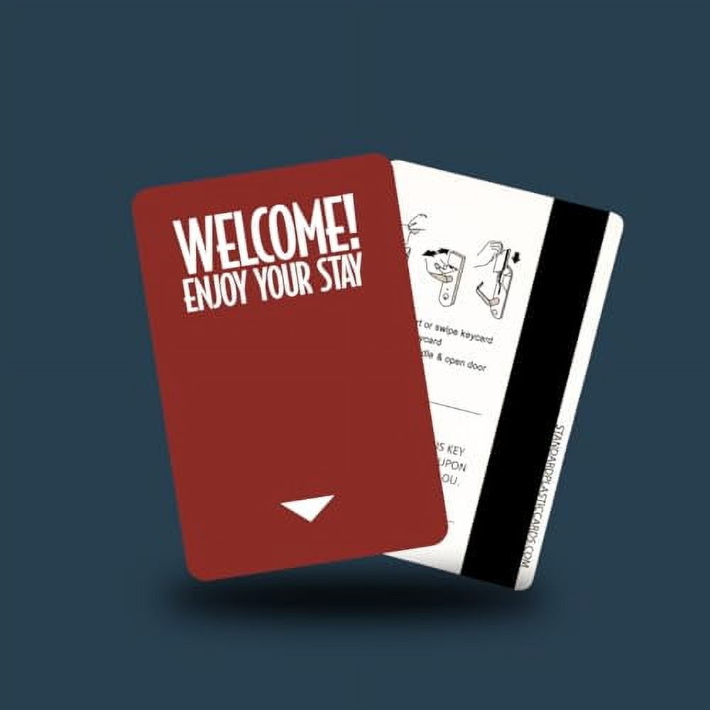 Hotel & Motel Magnetic Stripe Key Cards (500) - "Welcome! Enjoy Your ...