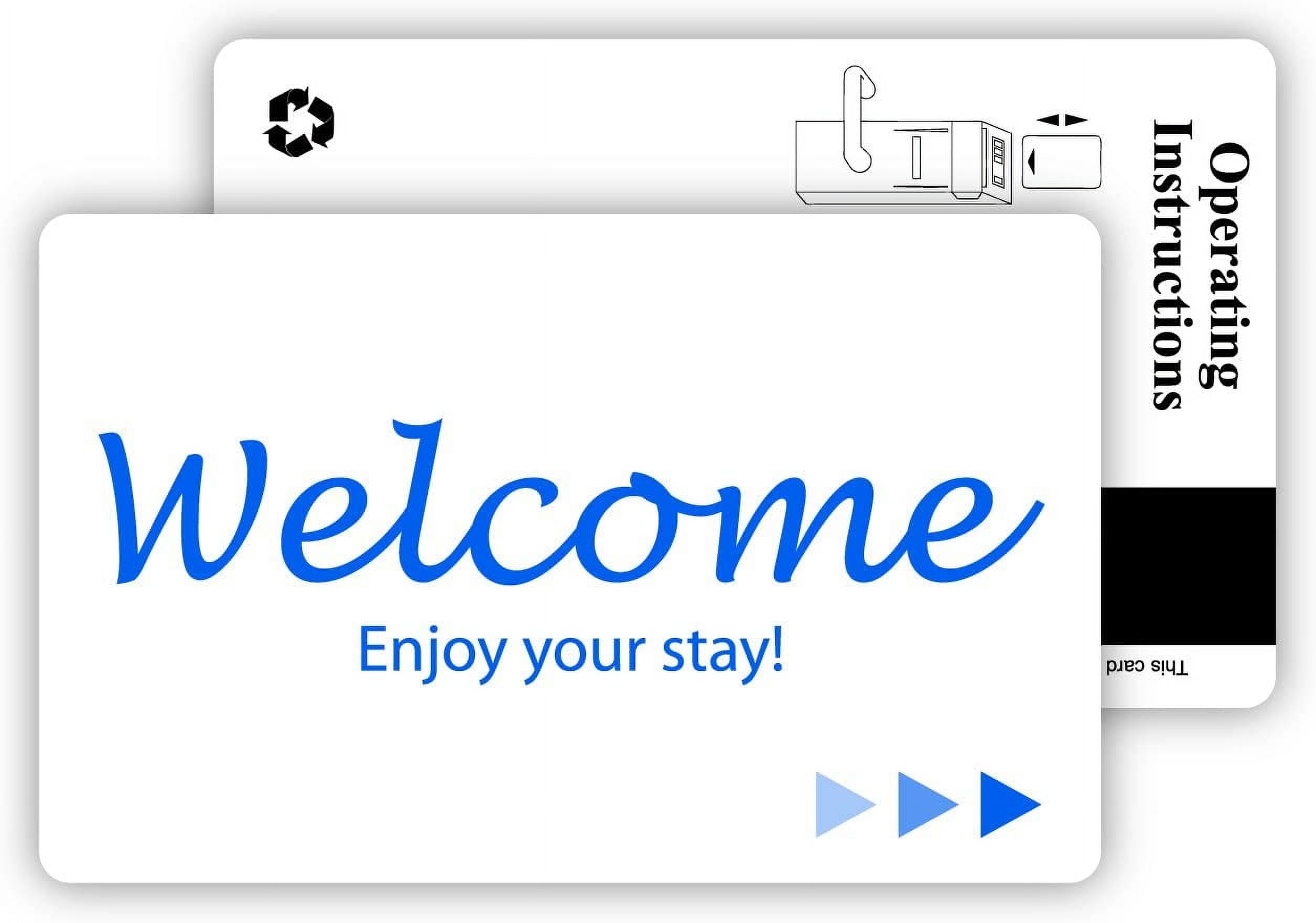 Hotel & Motel Popular WELCOME Magnetic Stripe Key Cards -500 per case ...