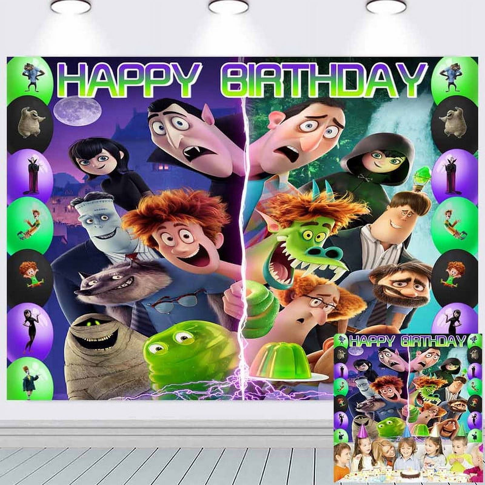 Hotel Newest Transylvania Backdrop Banner Party Supplies Poster Movie ...