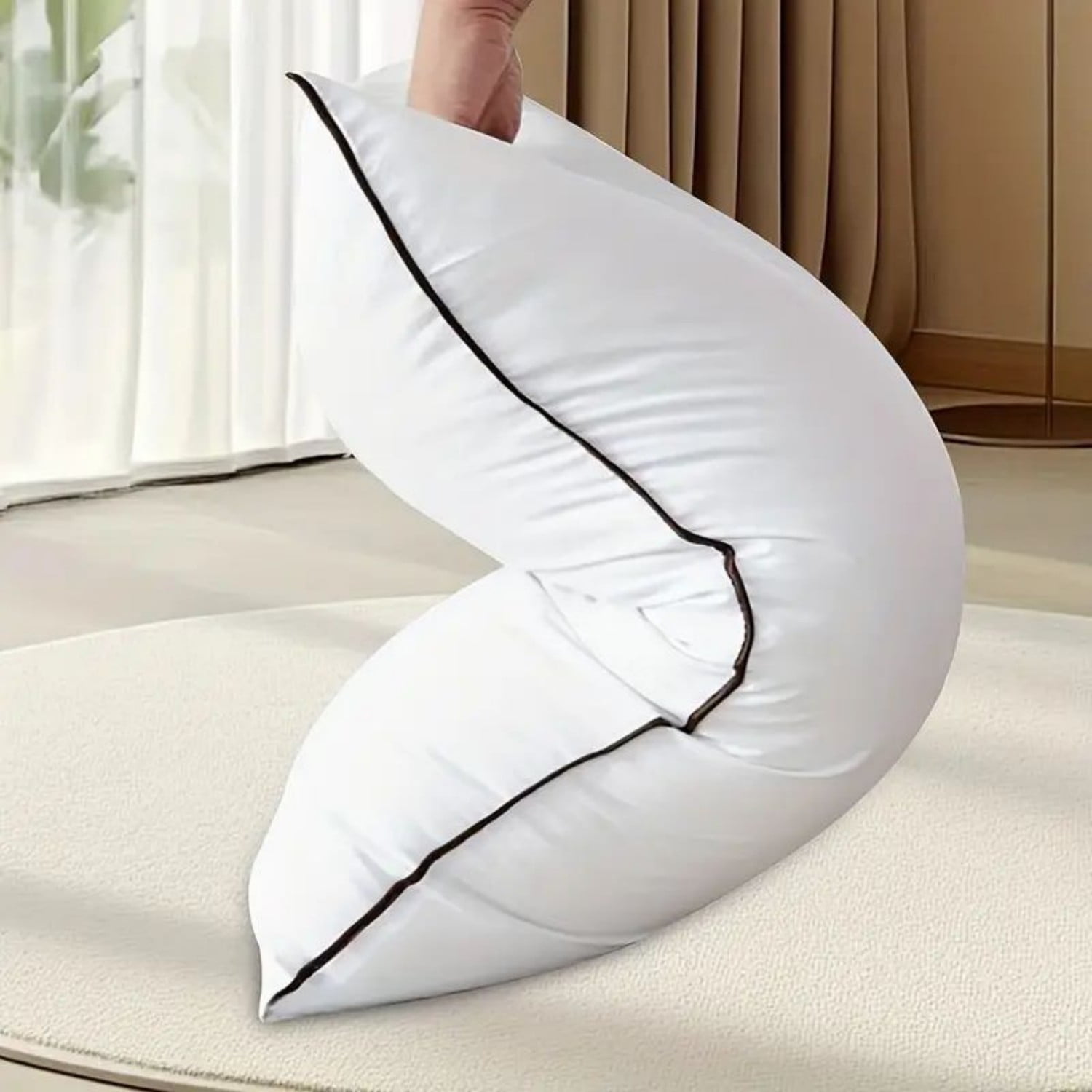 Hotel Quality King Size Pillow Down Alternative Fill & Cooling Cover ...