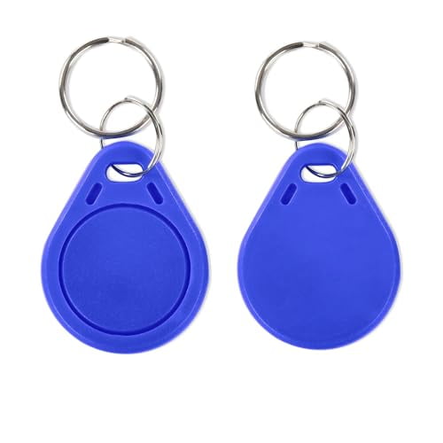 Hotel RFID Key FOB, 100 Pcs, Blue Color, Compatible only with KABA ...