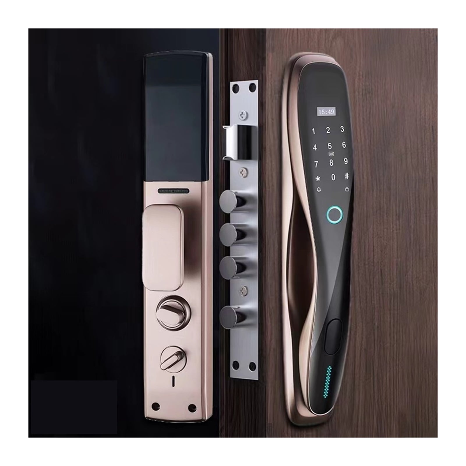 Hotel Room Tuya Knob Security Lock System Aluminum Door Lock ,Easy ...
