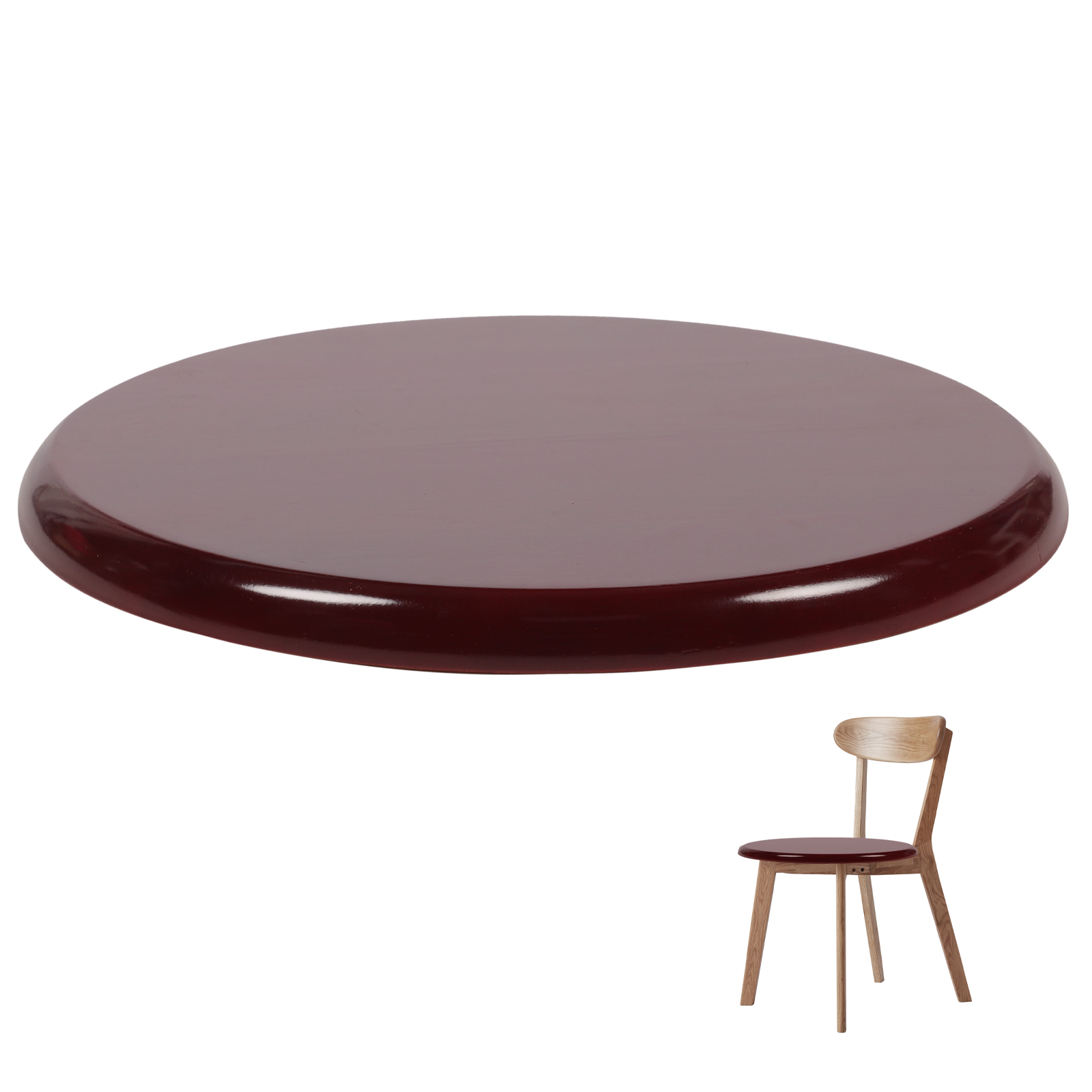 Hotel Round Stool Solid Wood Stool Surface Reinforced Stool Wooden ...