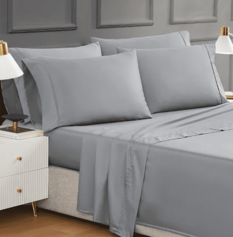 Hotel Signature Sateen Egyptian Cotton 400 Thread Count 6-Piece Sheet ...