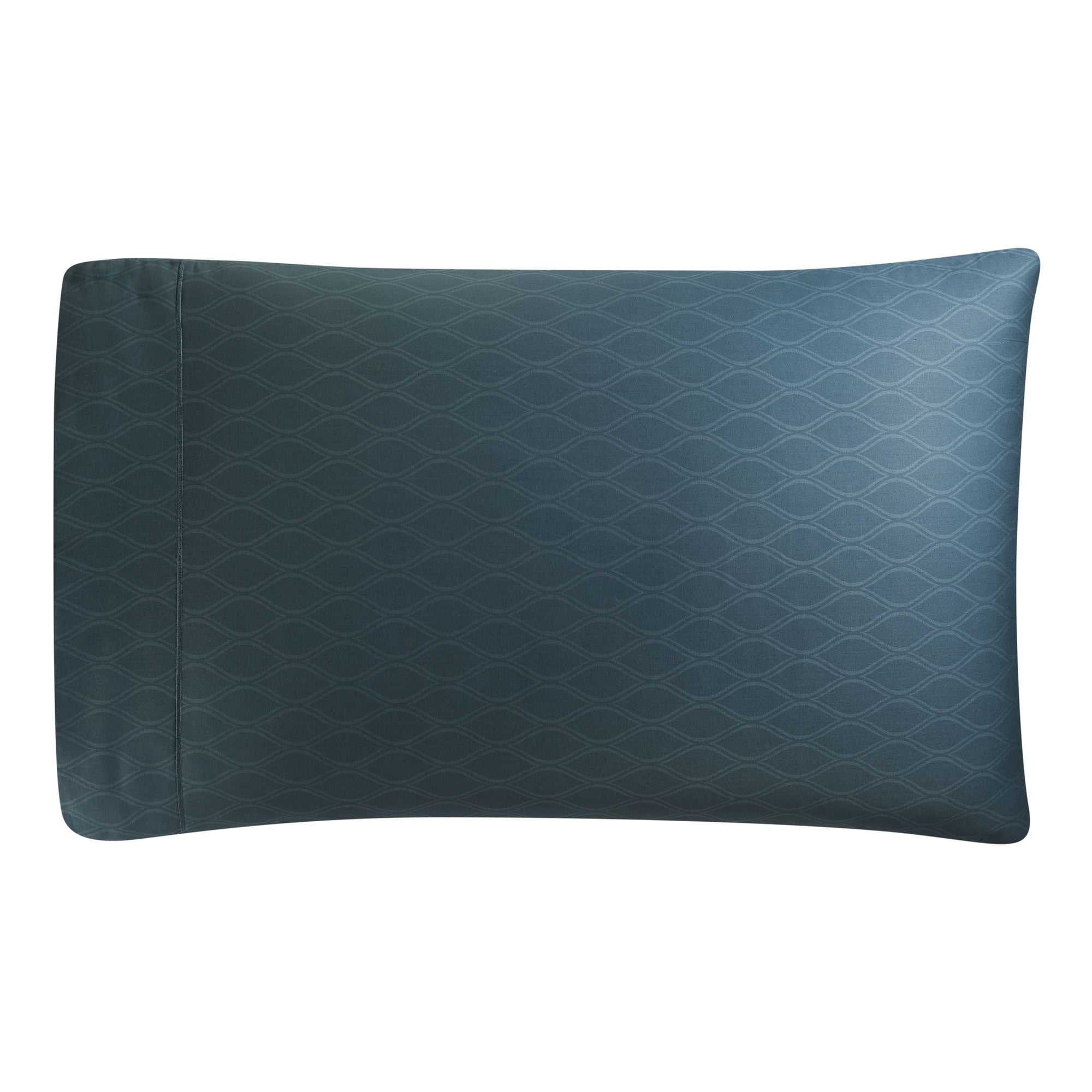 Hotel Style 600 Thread Count Navy Blue Geo Egyptian Cotton Pillowcases ...