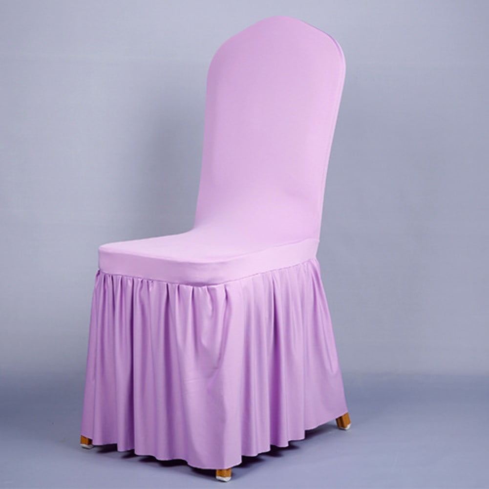 Hotel Style Banquet Chair Cover Oxford Skirt Chair Cover (LIGHT PURPLE ...