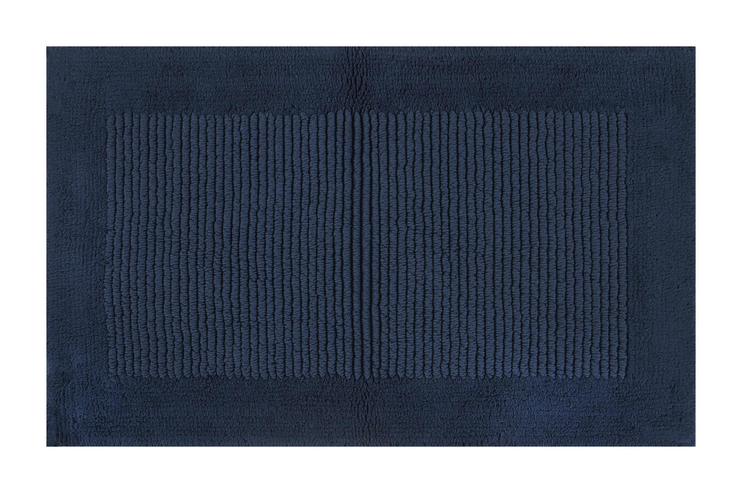 Free Shipping! Hotel Style Blue Egyptian Cotton Reversible Bath Rug ...