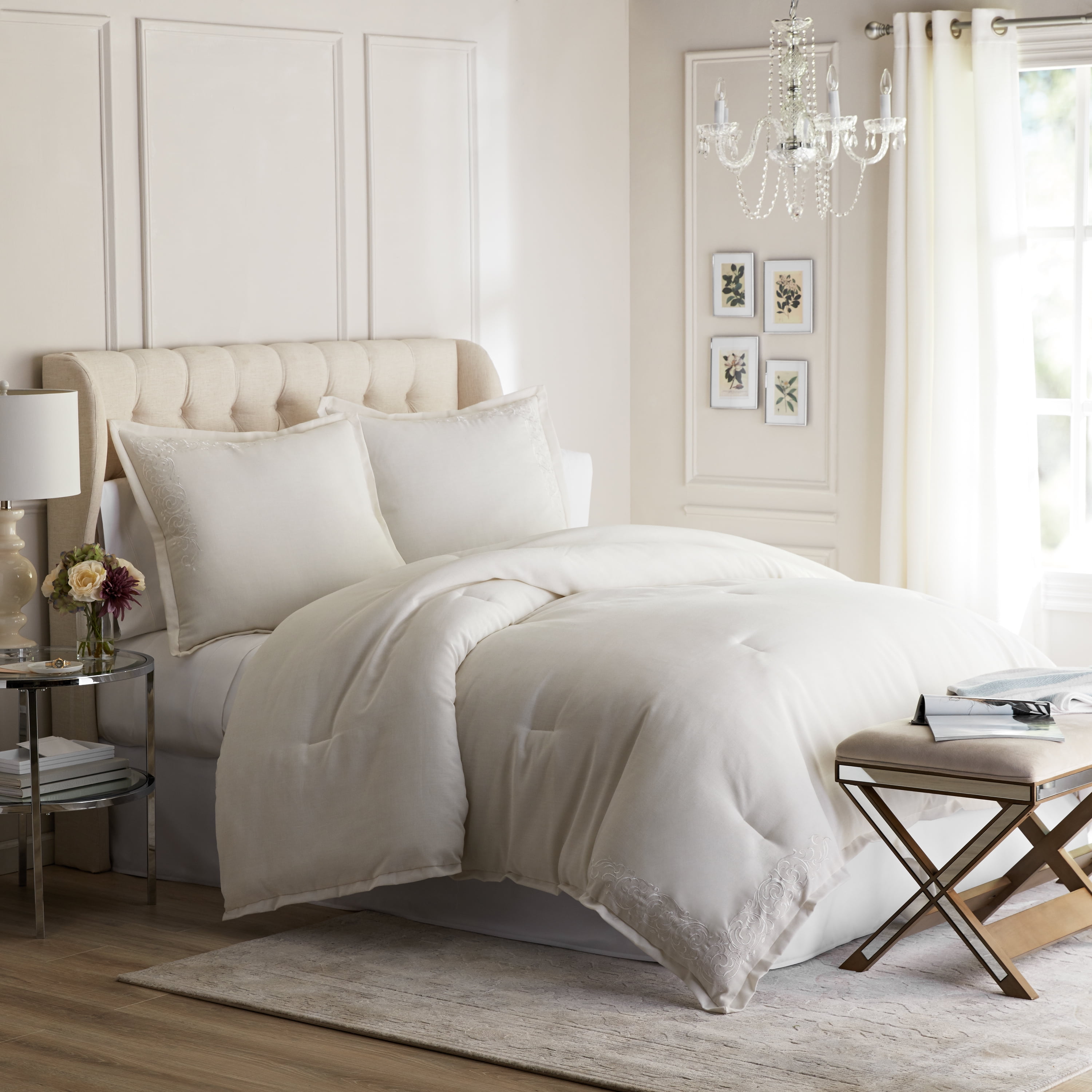 Hotel Style Coventry 3 Piece Solid Duvet Cover Set, Queen - Walmart.com
