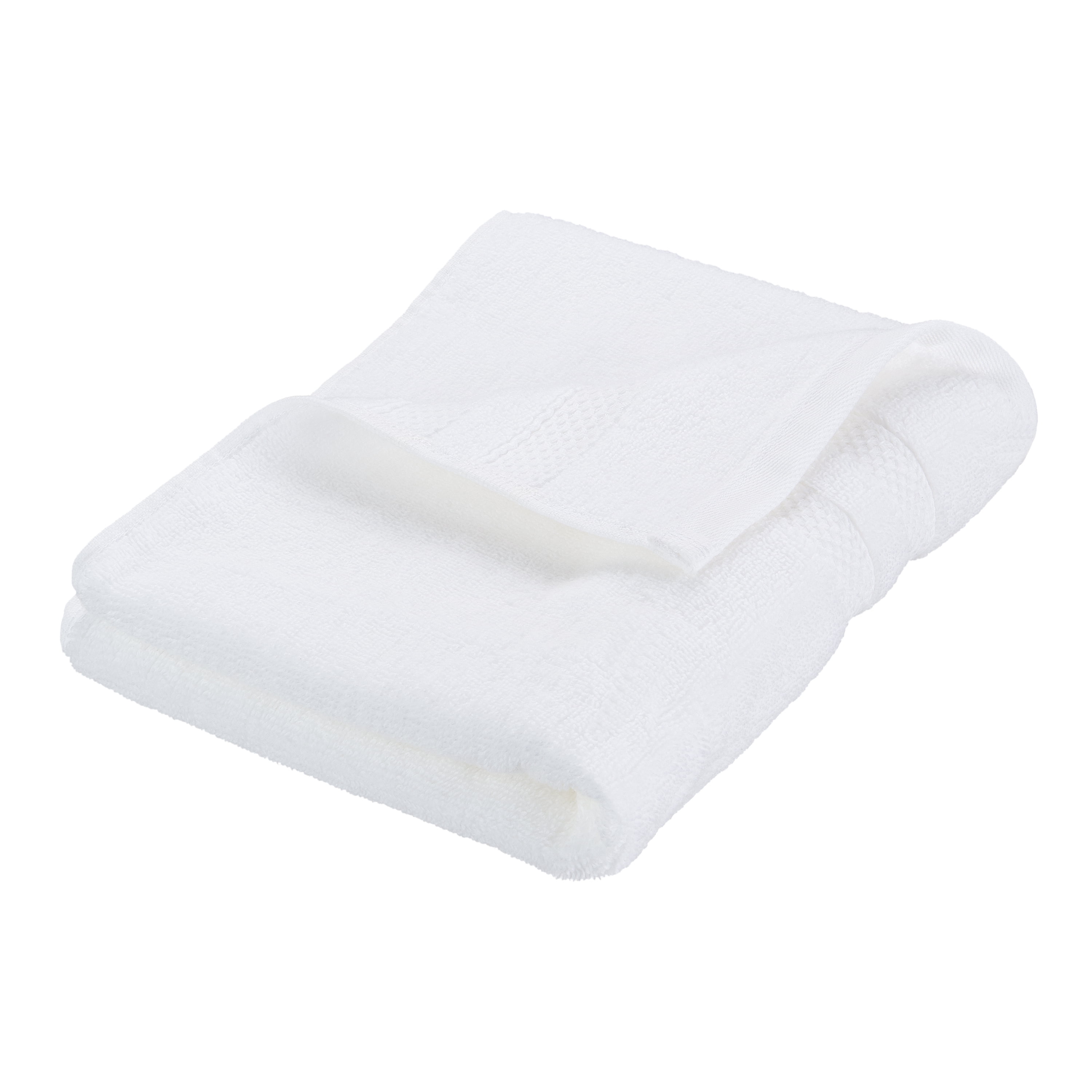Hotel Style Turkish Cotton Bath Towel Collection Solid Print White Hand
