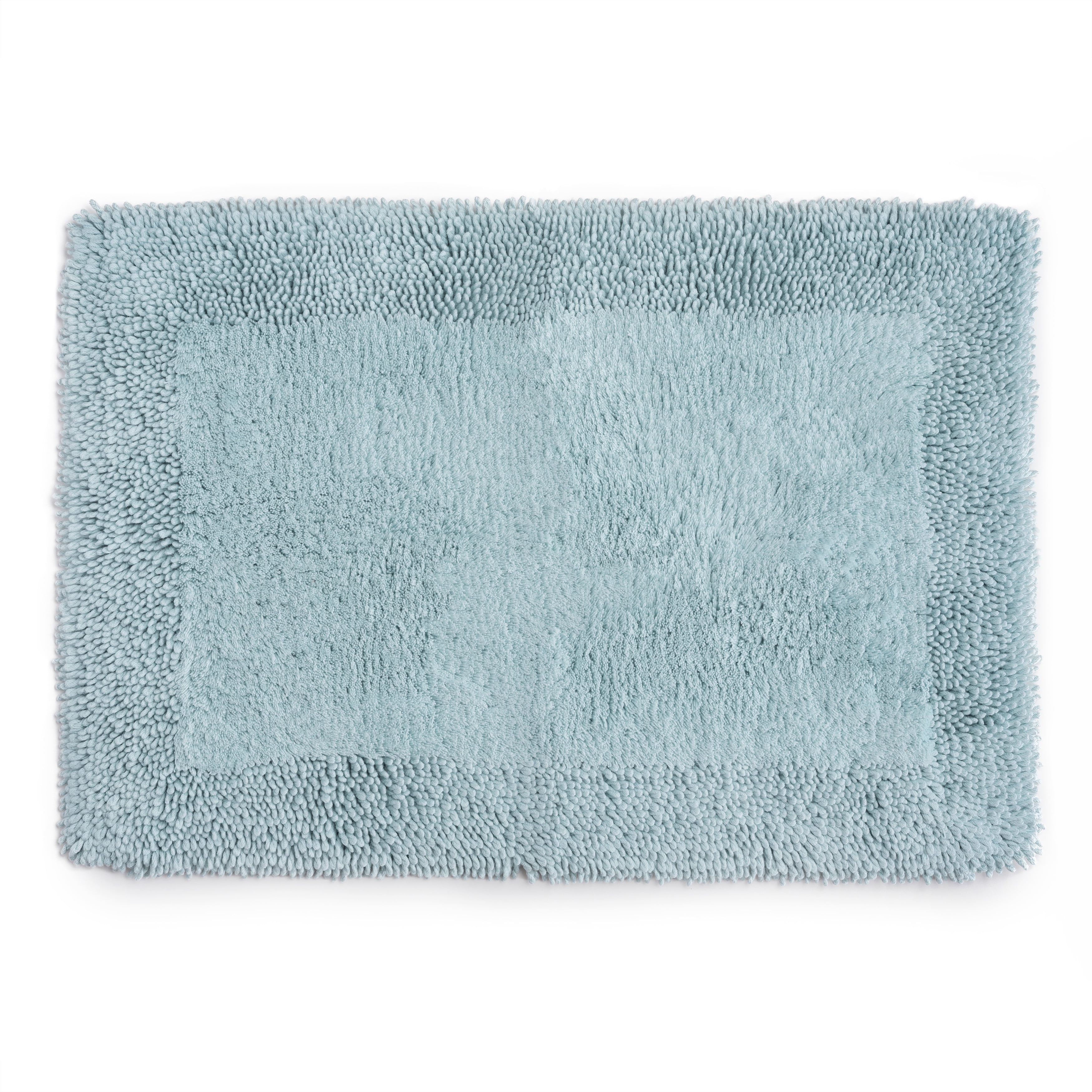 Hotel Style Ultra Thick & Soft Bath Rug, 17" x 24", Light Blue ...