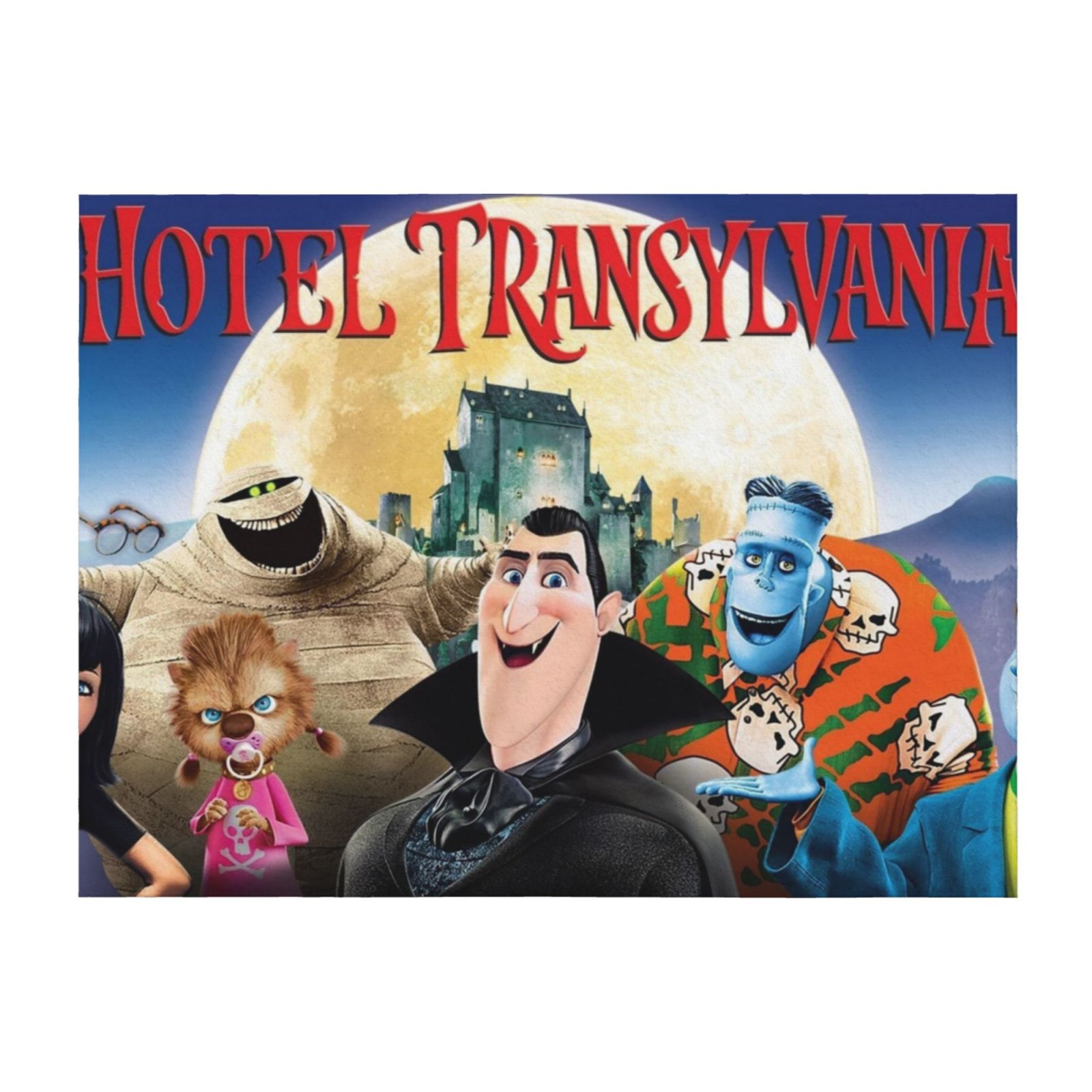 Hotel Transylvania Flannel Blanket Soft Lightweight Plush Fuzzy Cozy ...