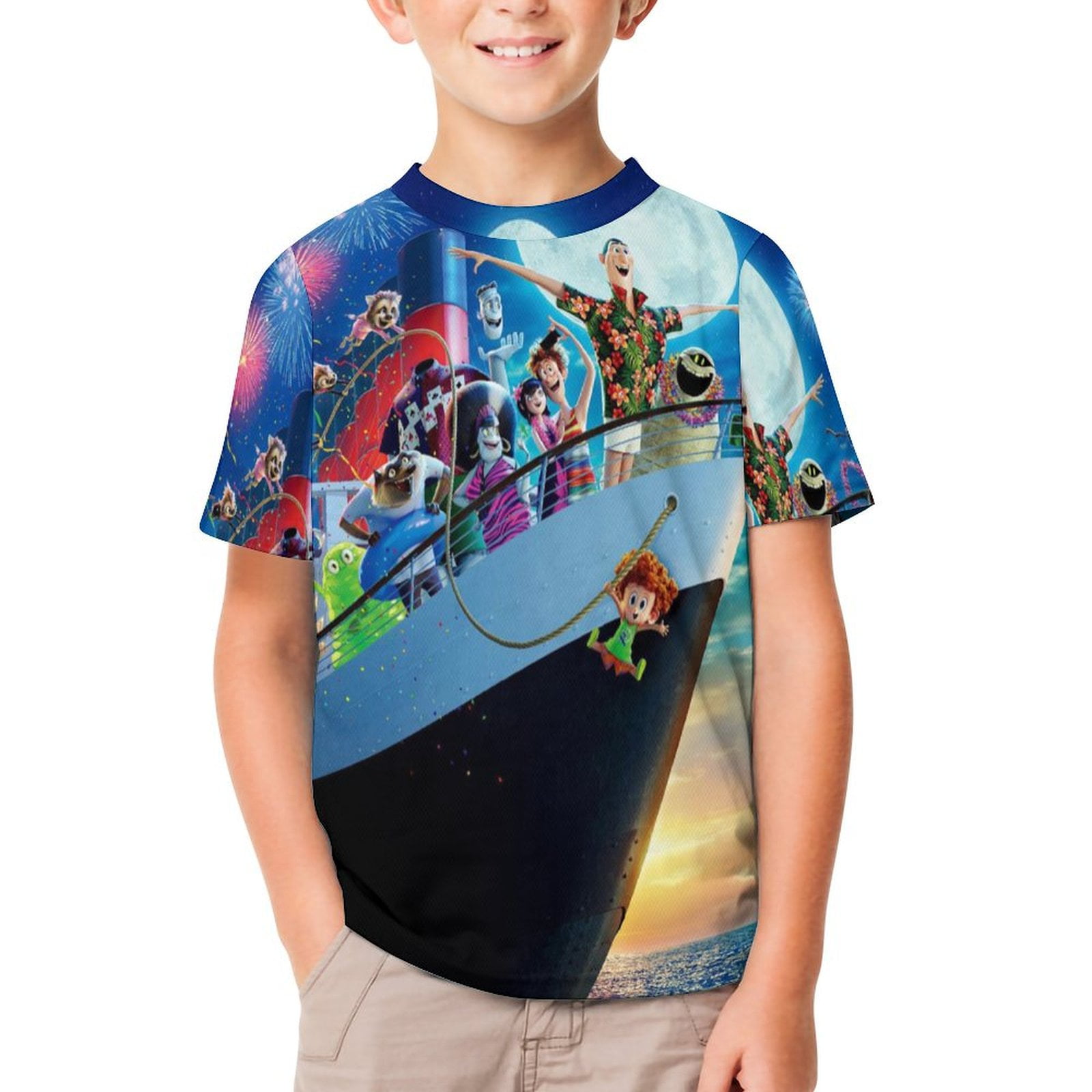 Hotel Transylvania Kid's T-Shirt Short Sleeve T-Shirt Tops Summer Tee Shirt for Boys Girls 110CM ...