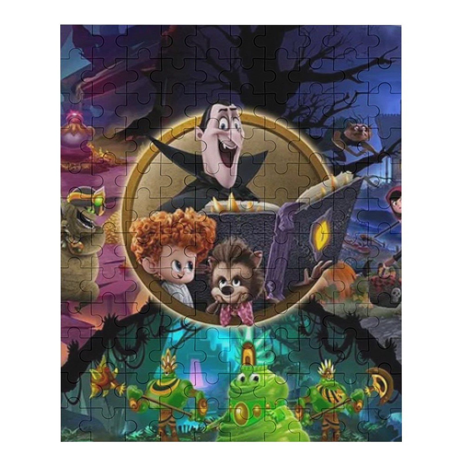 Hotel Transylvania Picture Puzzle 120 PCS Wooden Puzzle Artwork Jigsaw ...