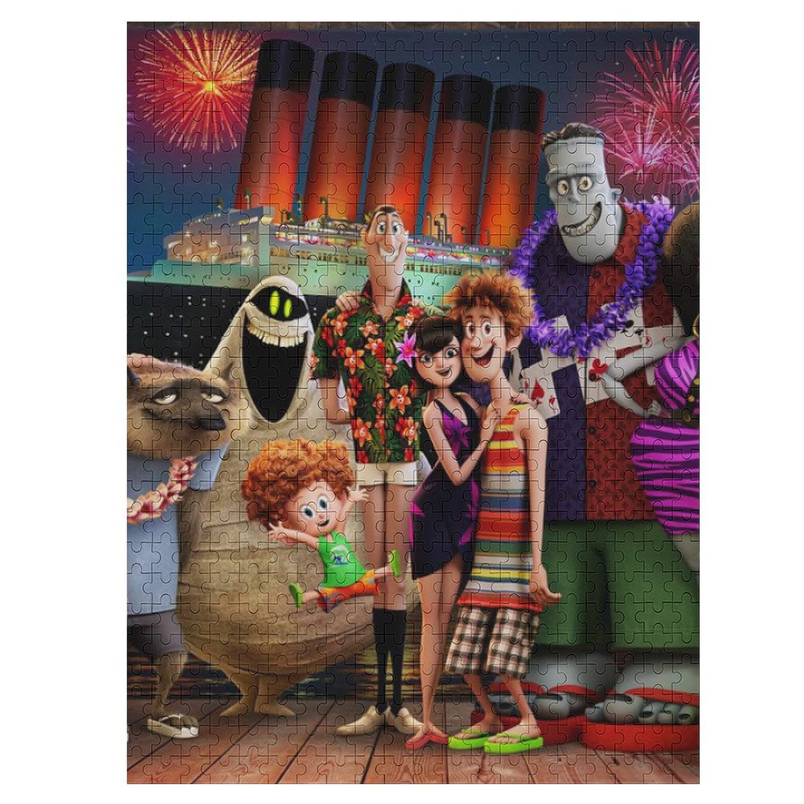 Hotel Transylvania Picture Puzzle 500 PCS Wooden Puzzle Artwork Jigsaw ...