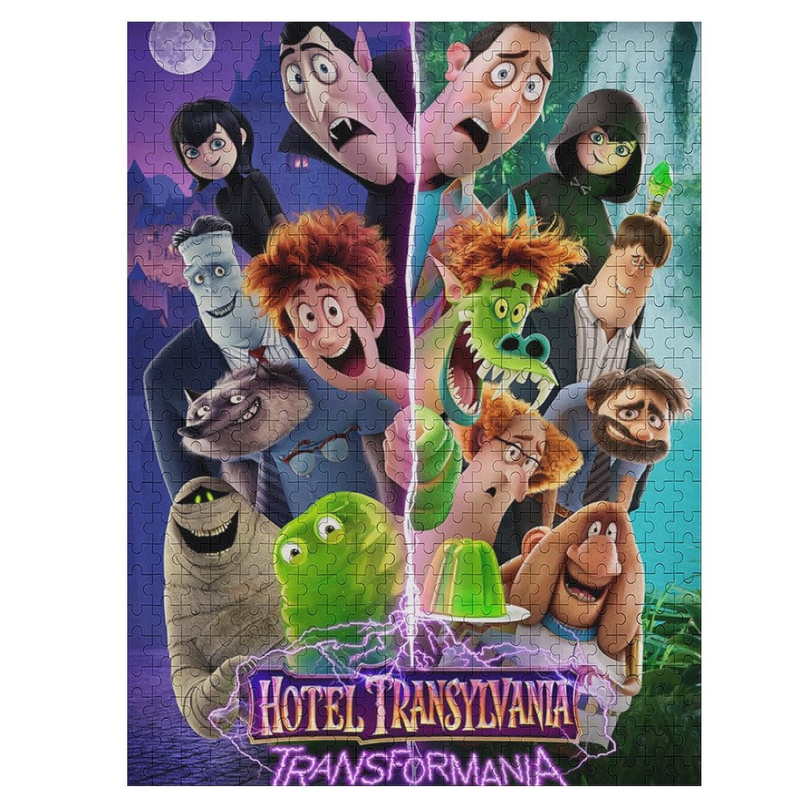 Hotel Transylvania Picture Puzzle 500 PCS Wooden Puzzle Artwork Jigsaw ...