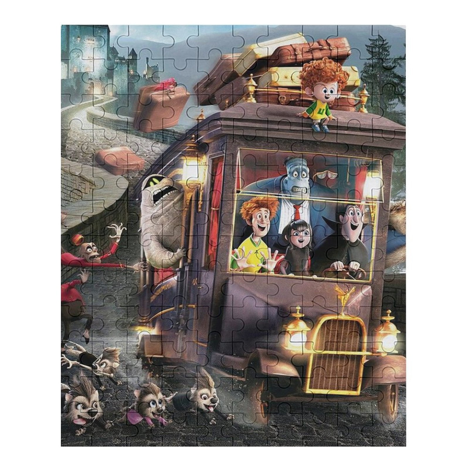 Hotel Transylvania Picture Puzzle 70 PCS Wooden Puzzle Artwork Jigsaw ...