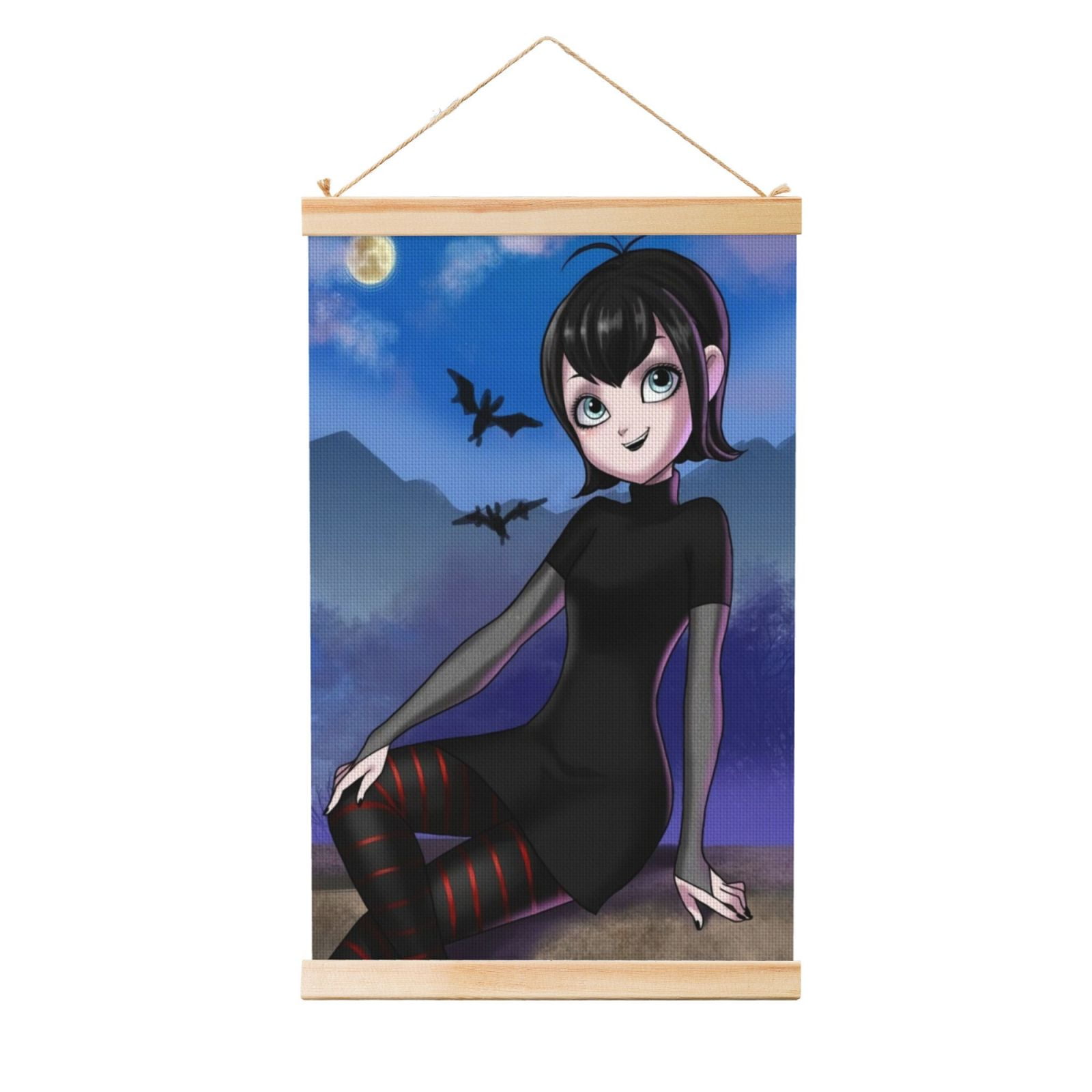 Hotel Transylvania Poster Canvas Wooden Shaft Hanging Poster Home Decor ...