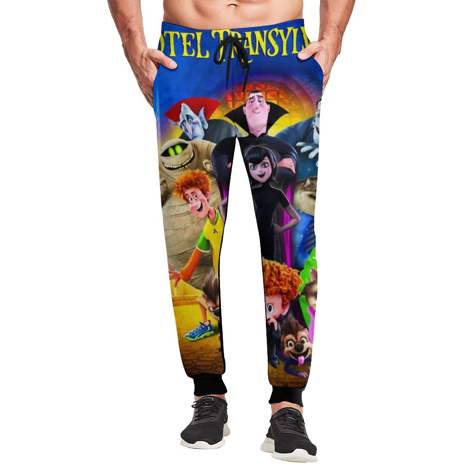 Hotel Transylvania Sweatpants for Men, Novelty Printed Elastic Waist ...
