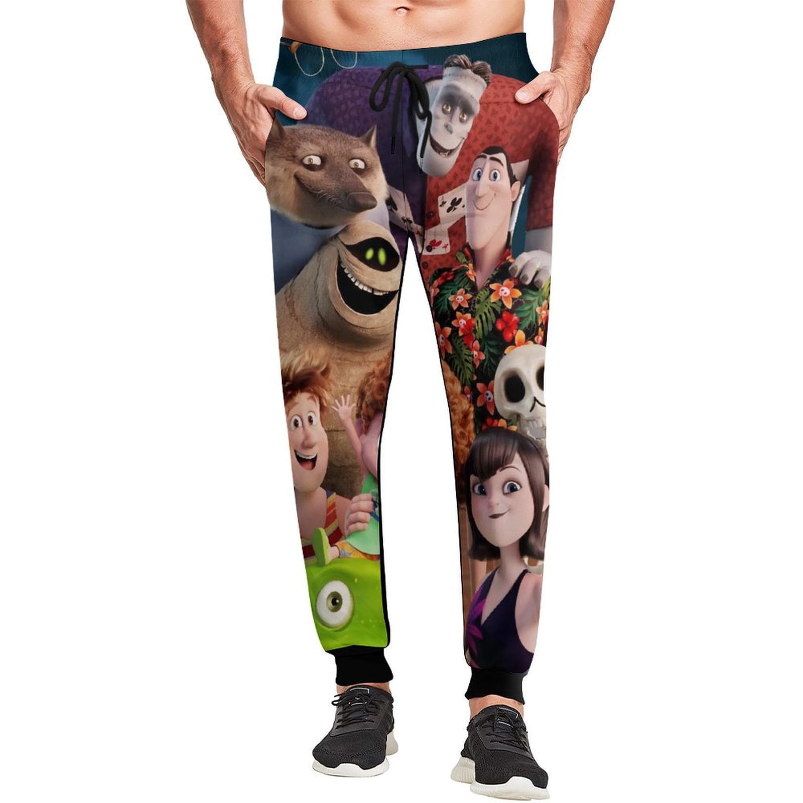 Hotel Transylvania Sweatpants for Men, Novelty Printed Elastic Waist ...