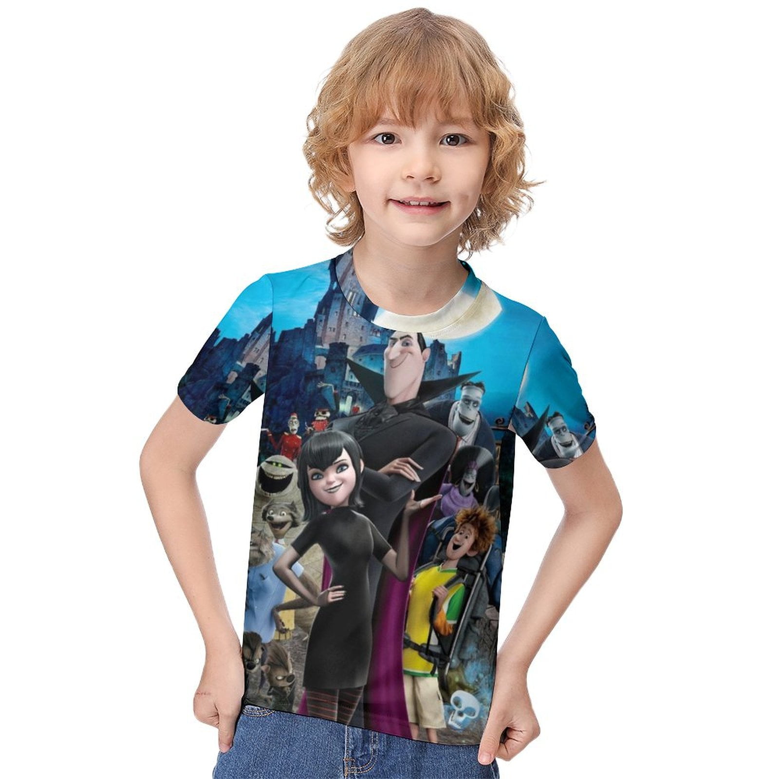 Hotel Transylvania T-shirts for Teen Boys Girls Tee Shirts Soft Summer ...